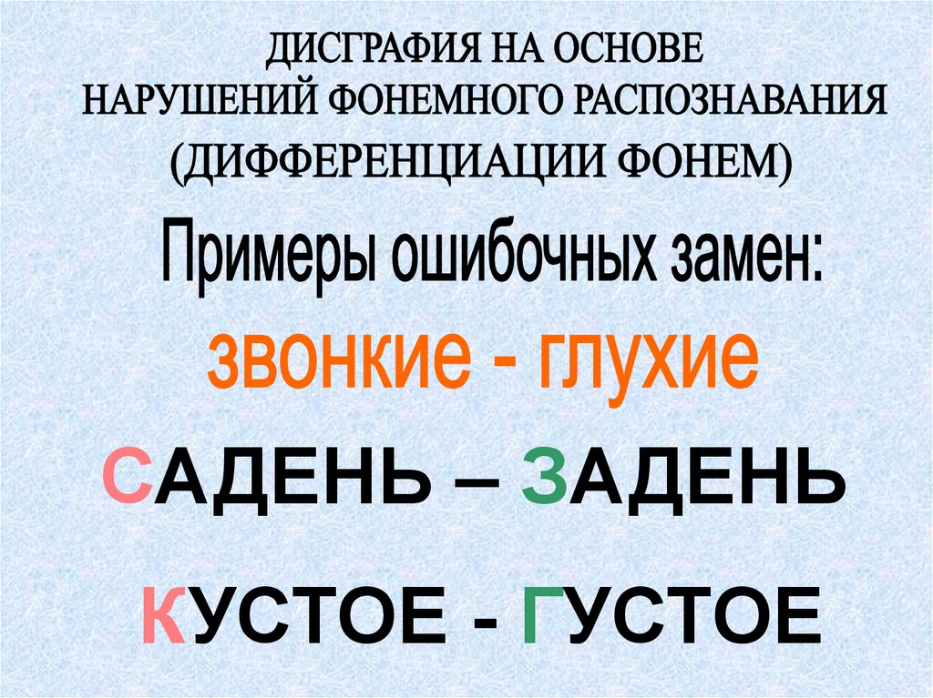 Дисграфия - презентация онлайн