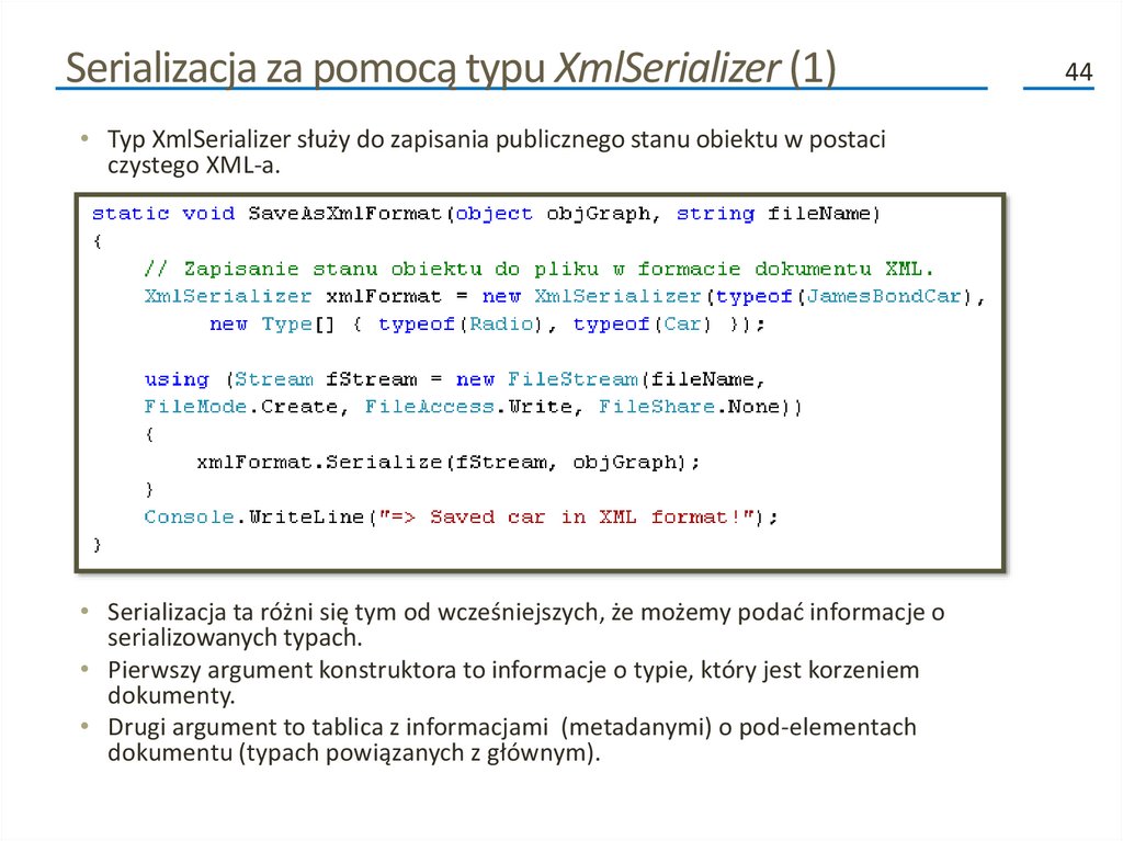 Programowanie zaawansowane - online presentation