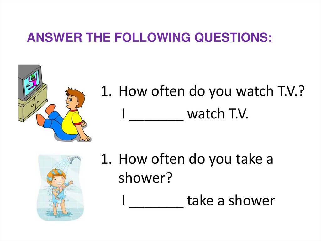 Answer The Following Questions Online Presentation