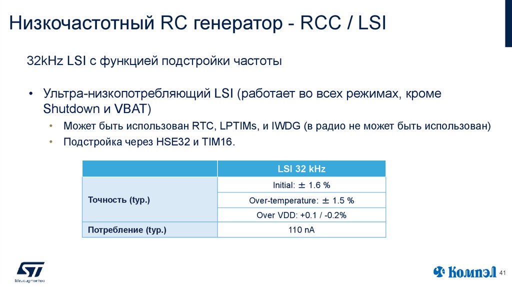 STM32WL MCU series беспроводная система-на-кристалле - презентация онлайн