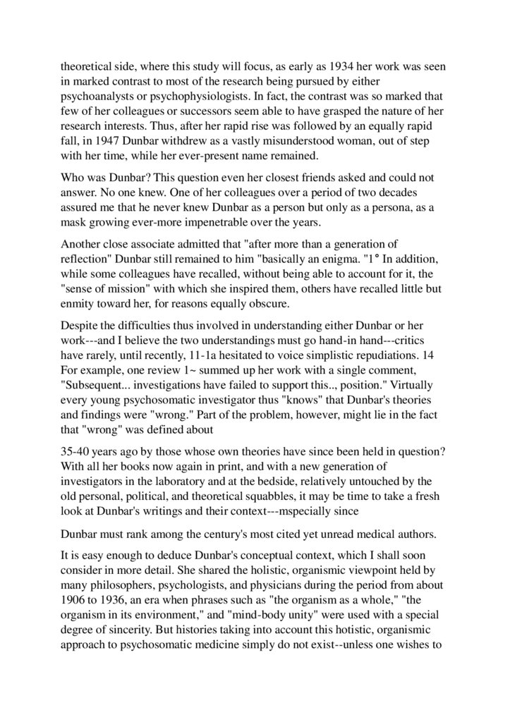 Helen Flanders Dunbar (1902 – 1950) important early figure in U.S ...