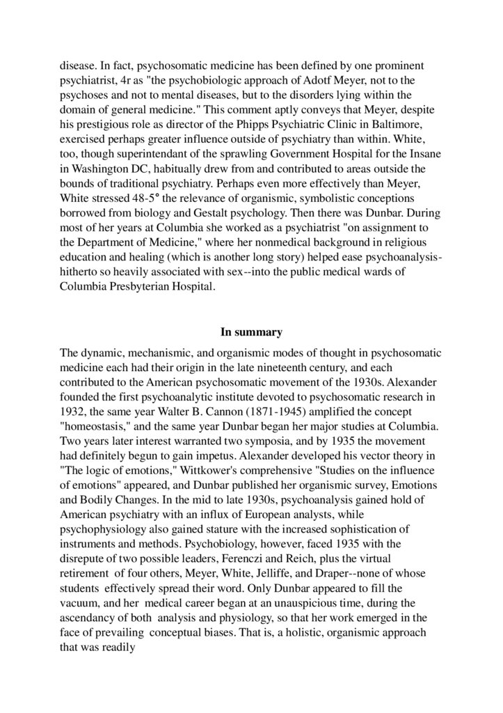 Helen Flanders Dunbar (1902 – 1950) important early figure in U.S ...