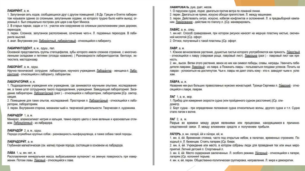 Словари русского литературного языка. Практическое задание №4 ...