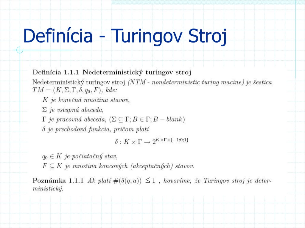 Teoretické základy informatiky - online presentation