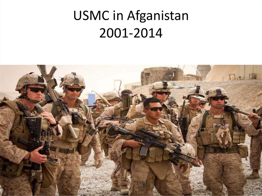 The day of USMC (United States Marine Corps) - online presentation