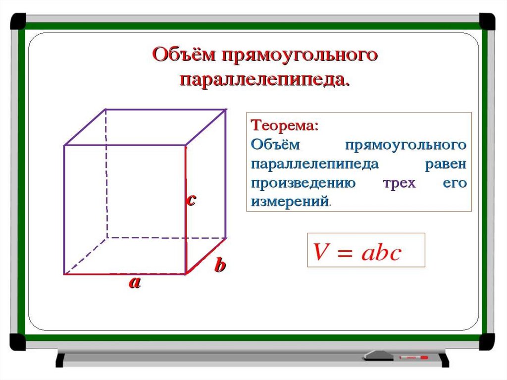 Параллелепипед Объем параллелепипеда Online Presentation