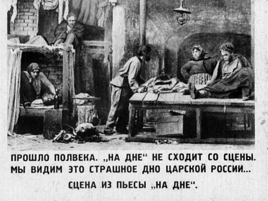 Пьеса "На Дне" - презентация онлайн