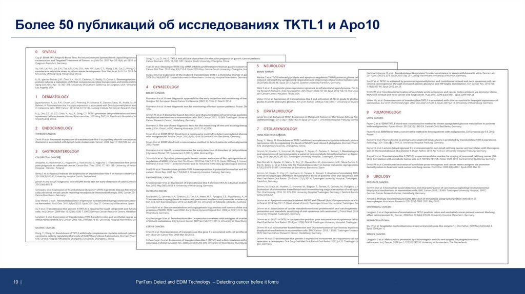 PanTum Detect and EDIM Technology – выявление рака на ранних стадиях ...