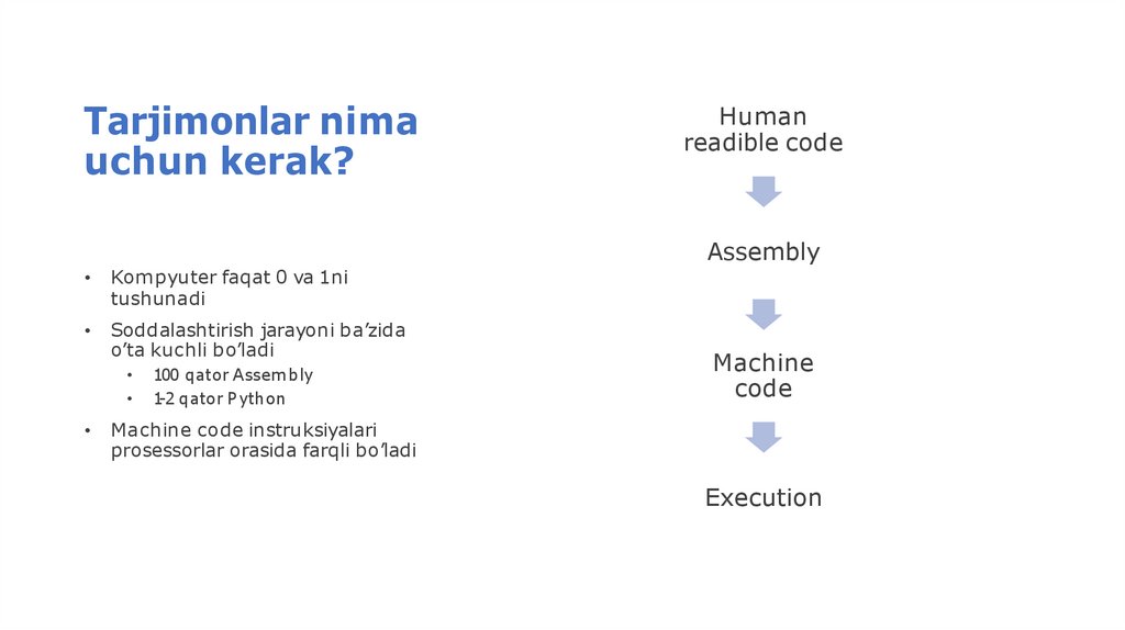 Dasturlash asoslari - презентация онлайн