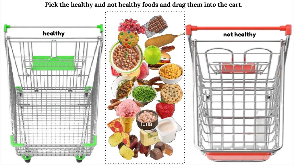 Healthy Foods vs Not Healthy - презентация онлайн