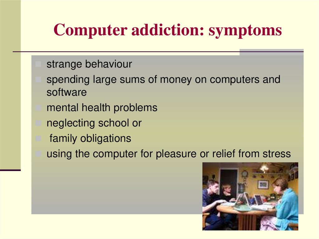 Computer games: pros and corns - online presentation