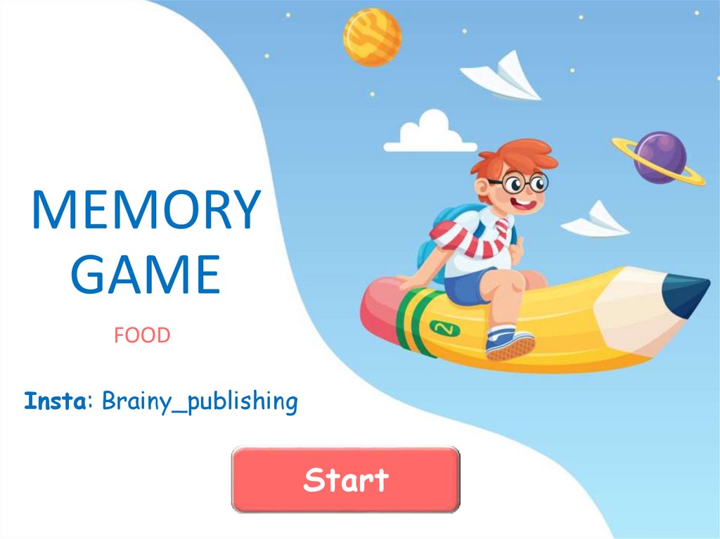 Memory Game Food 