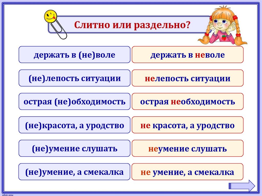 Правописание НЕ с существительными презентация онлайн