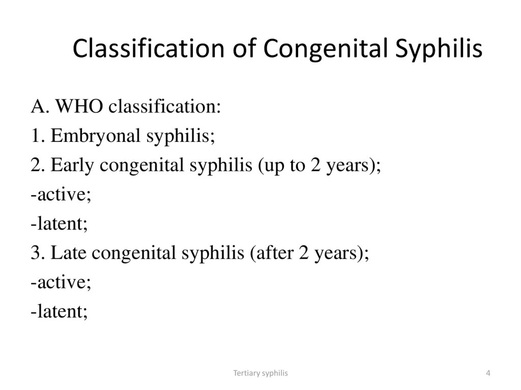 Congenital syphilis - презентация онлайн